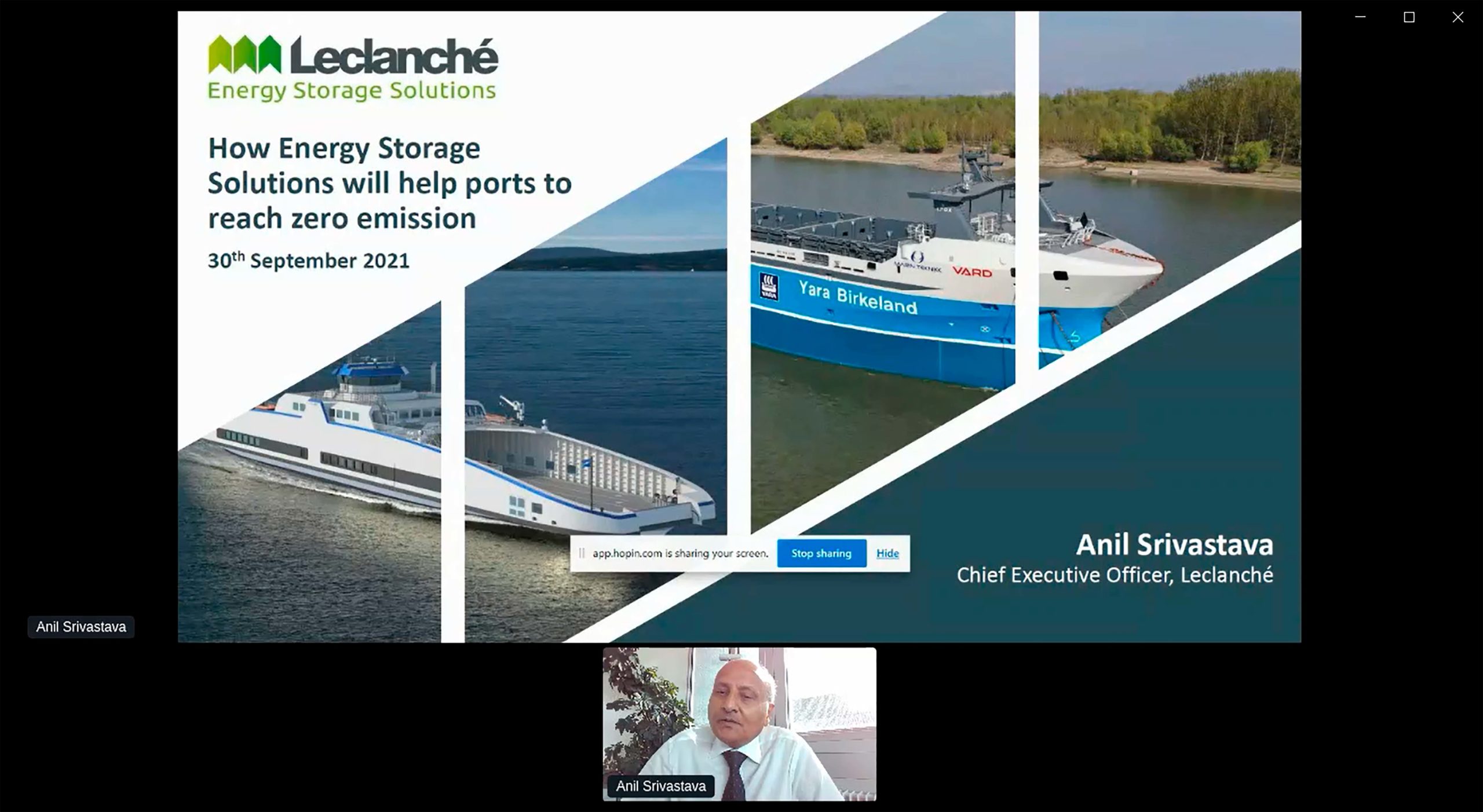 Leclanché, Chief Executive Officer, Anil Srivastava Presenting at the ...